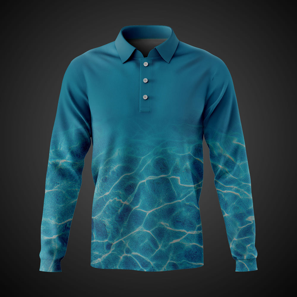Reflections Dark Teal Fishing Shirt – Spida Custom Apparel
