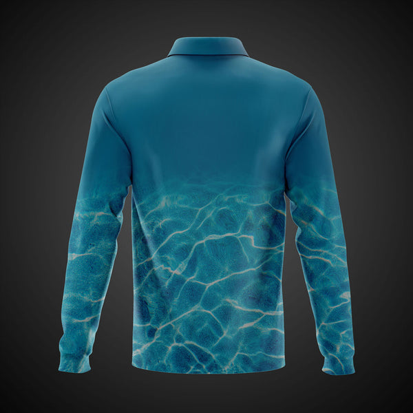 Reflections Dark Teal Fishing Shirt – Spida Custom Apparel